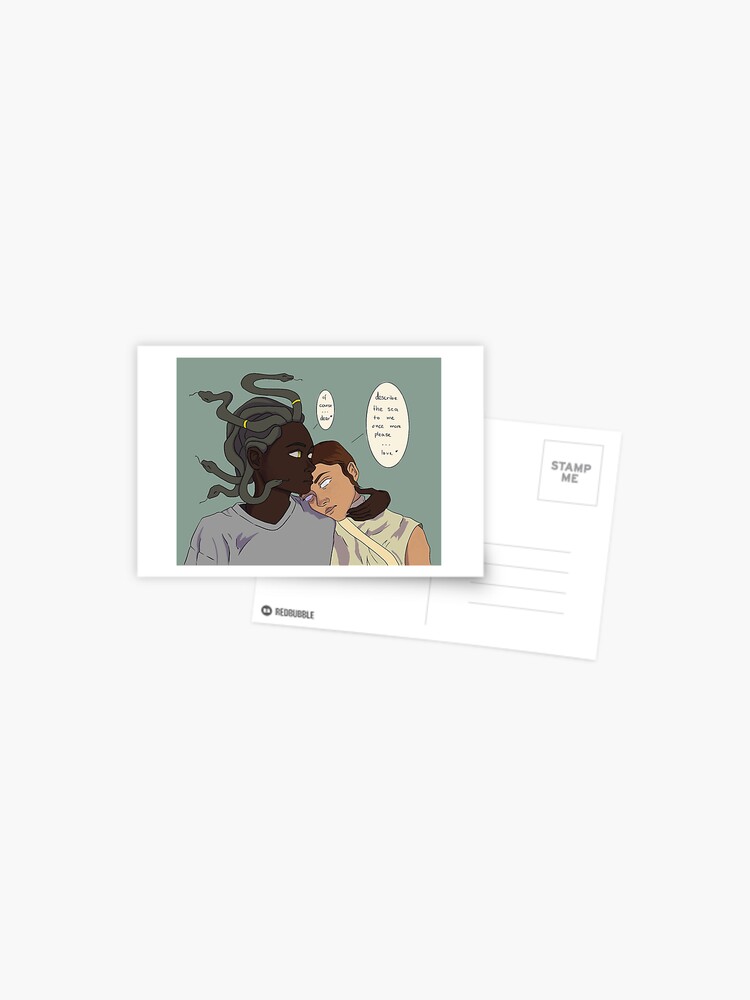 "Medusa and her blind girlfriend" Postcard by Meleth-nin | Redbubble