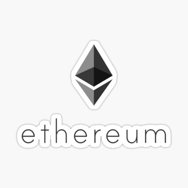 "Cryptocurrency: Ethereum (ETH)" Sticker for Sale by Bouzdesigns ...