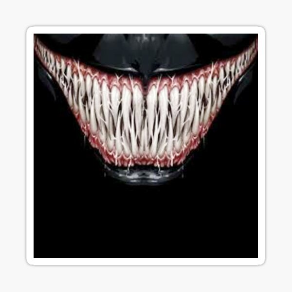 "CREEPY GRIN " Sticker by FashionG | Redbubble