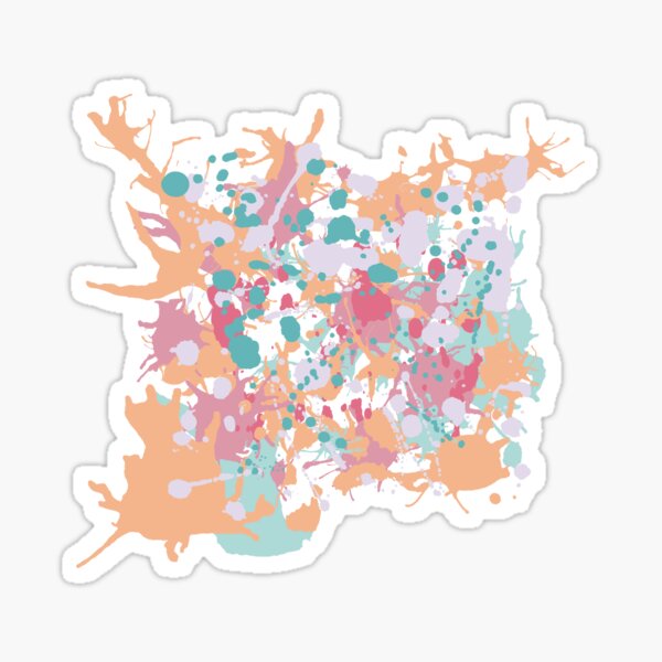 "Paint splat " Sticker for Sale by D3S1GNSTUDIO | Redbubble