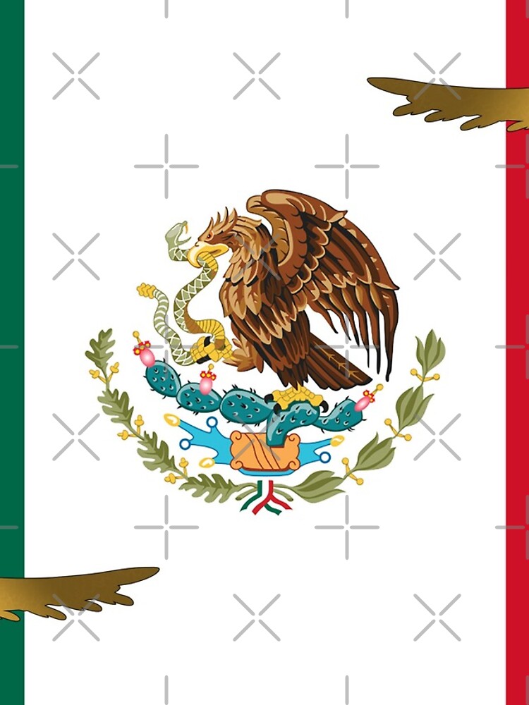 "Cartoon Golden eagle (Aquila chrysaetos) and Mexican flag . The bird ...