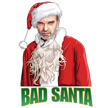 "Bad Santa Christmas Xmas " Sticker for Sale by gojo media. | Redbubble