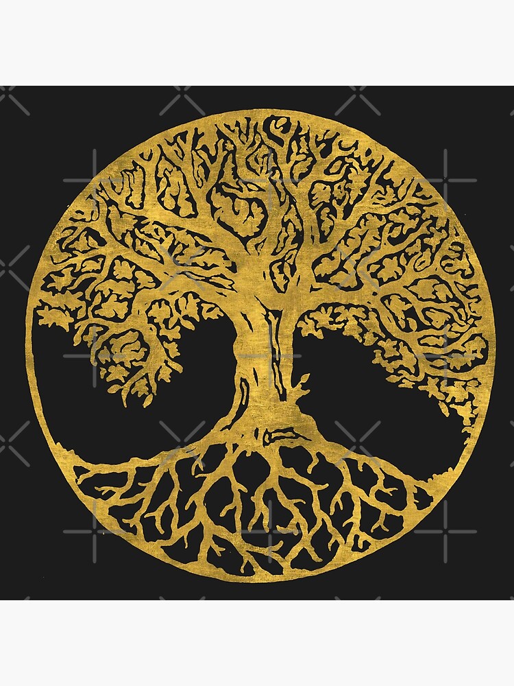 "Gold tree of life symbol" Poster for Sale by baligaia | Redbubble