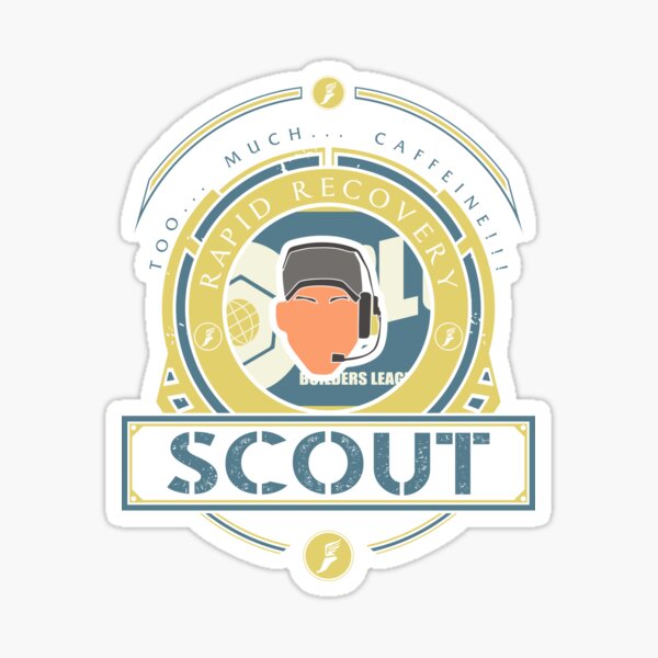 "SCOUT - BLUE TEAM" Sticker for Sale by EXION CREW | Redbubble