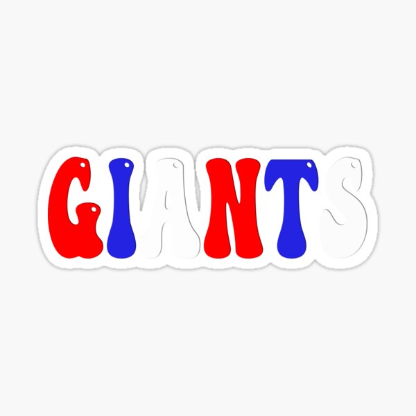 "Giants sticker" Sticker by jdags | Redbubble