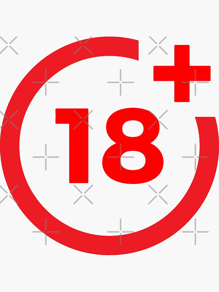 "18+ Sticker" Sticker by hillsongunited | Redbubble