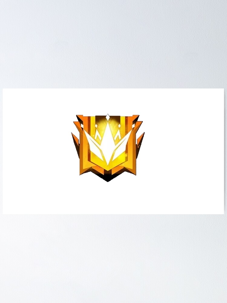 "Free fire grandmaster " Poster for Sale by Weedyff | Redbubble