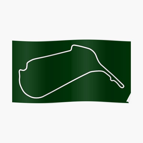 Póster «Circuito de Mallory Park [esquema]» de sednoid | Redbubble