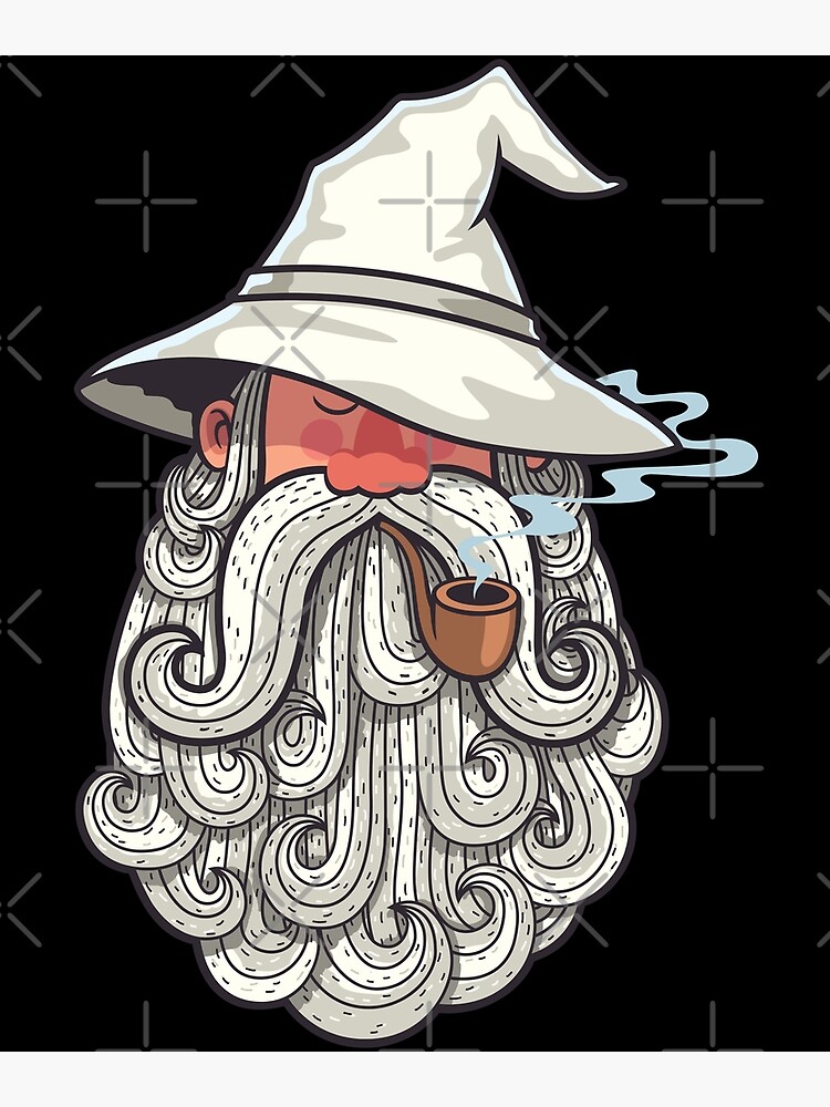 "Wizard Face" Poster for Sale by RDArtist | Redbubble