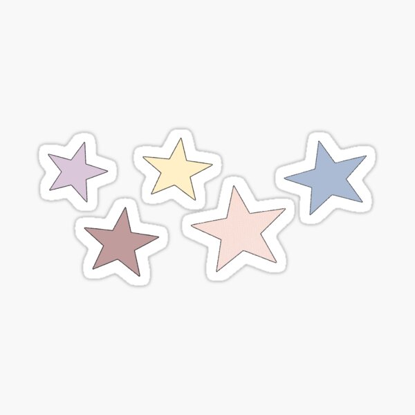 "Colorful stars" Sticker for Sale by NadyaNaidenova | Redbubble