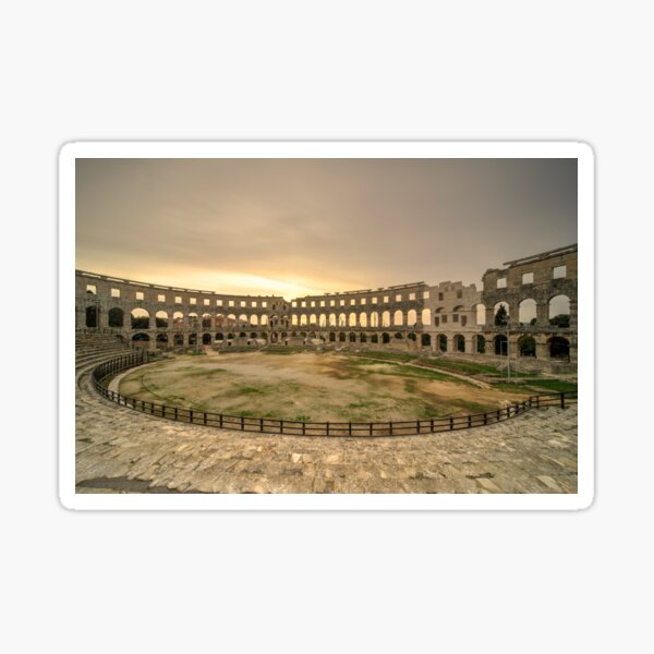 "Pula Arena " Sticker by hawkie | Redbubble