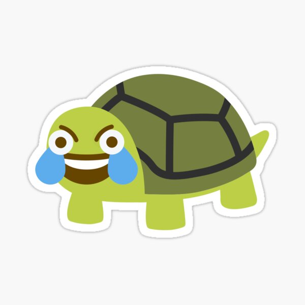 "Lit Turtle - Turtle Emoji Meme" Sticker by xKiiNG0x | Redbubble