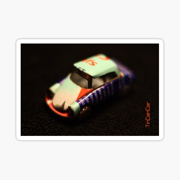 "Tin Can Car" Sticker by hoxtonboy | Redbubble