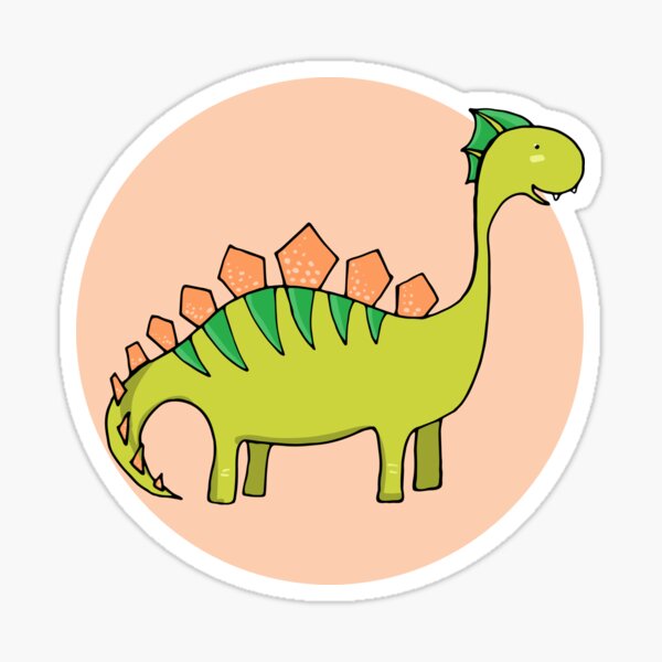 "Green dinosaur" Sticker for Sale by merionmerion | Redbubble