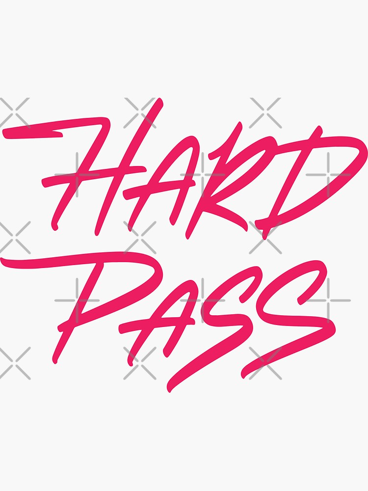 "Hard Pass" Sticker by Zagach | Redbubble
