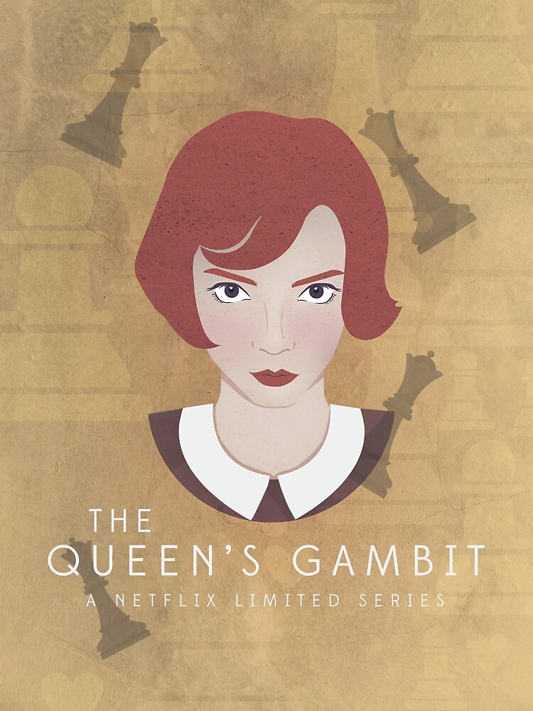 "The Queen's Gambit FanArt Vector Cartoon" Poster for Sale by ...