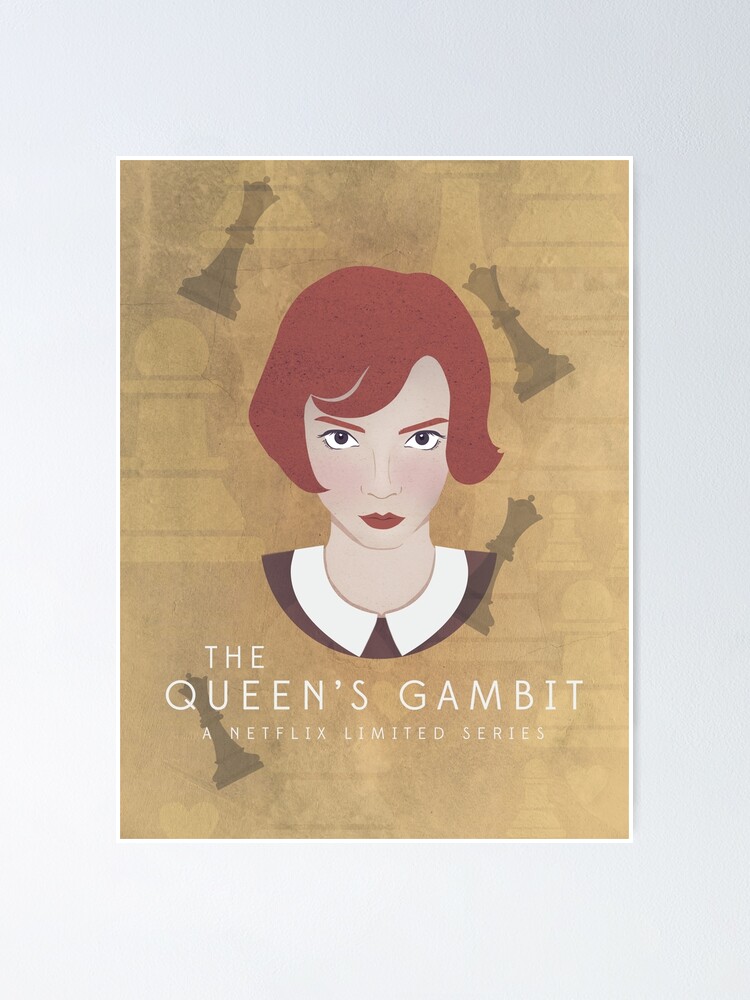 "The Queen's Gambit FanArt Vector Cartoon" Poster for Sale by ...