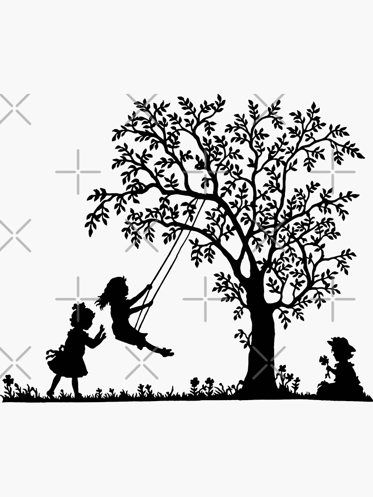 "Kids playing " Sticker for Sale by JBaystro | Redbubble