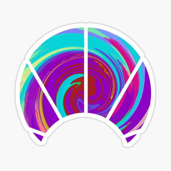 "Radiant colorful sun - trendy color palette" Sticker for Sale by ...