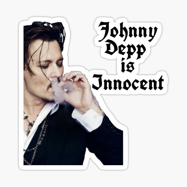 Johnny Depp Is Innocent Stickers | Redbubble