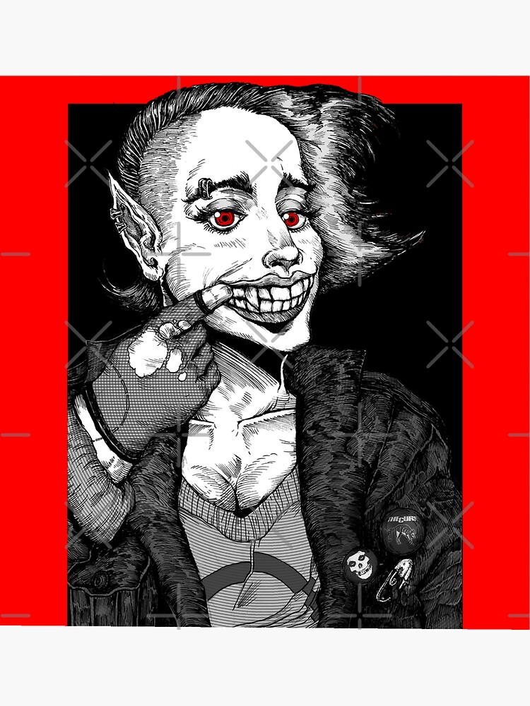 "Gothic Emo Elf " Sticker by QualityMemage | Redbubble