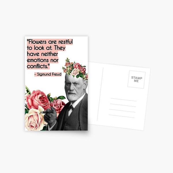 "Sigmund Freud Quote About Flowers, Aesthetic Collage Art, Birthday ...