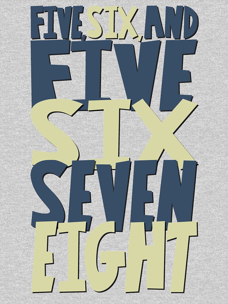 "Große fünf, sechs, sieben, acht! Swingtanz zählen" T-Shirt von ...