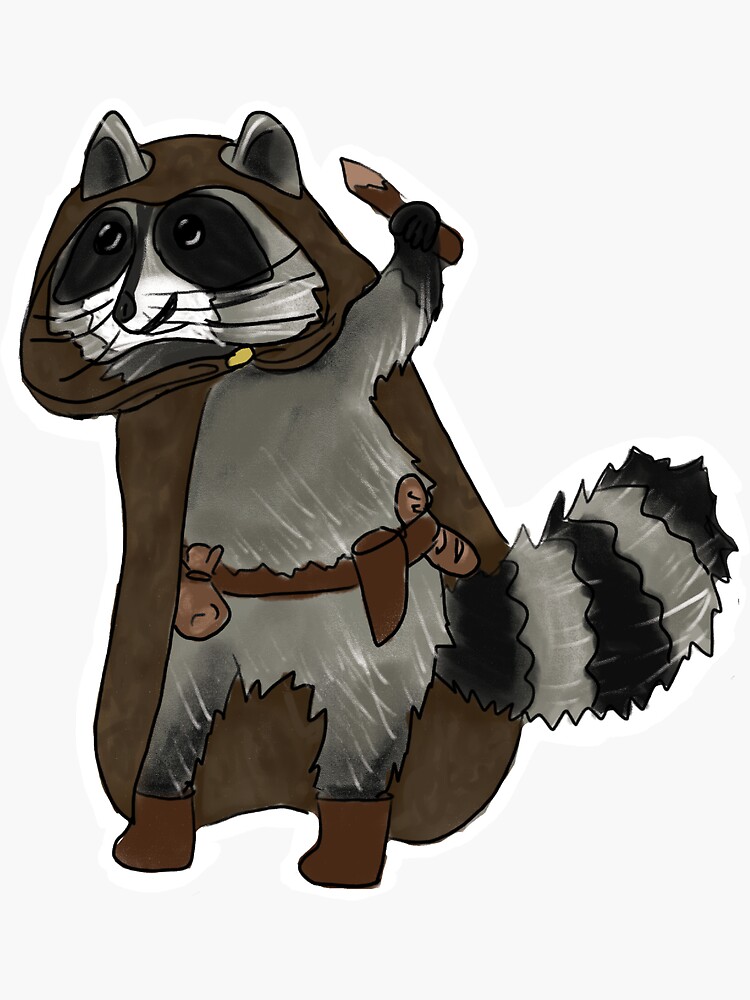 "Rogue Raccoon Sticker" Sticker for Sale by elwynkoop | Redbubble