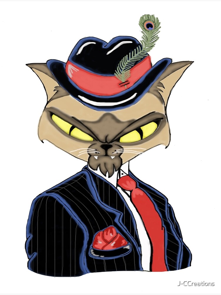 "Gangster Kitty" Poster by J-CCreations | Redbubble