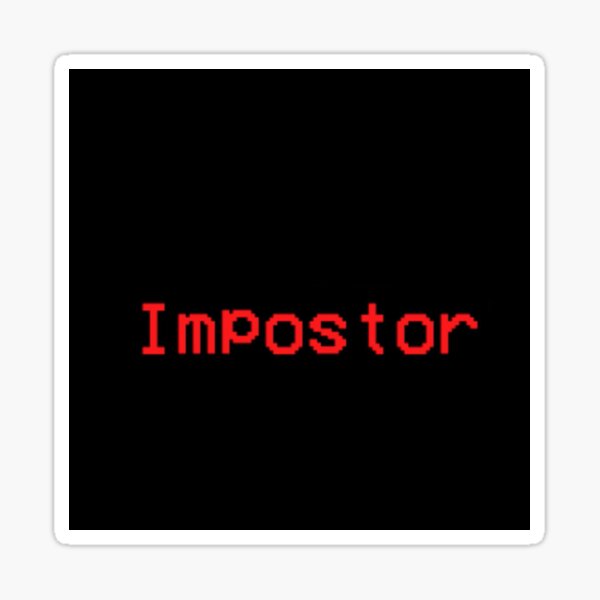 "Among Us Imposter logo" Sticker for Sale by libby-y | Redbubble