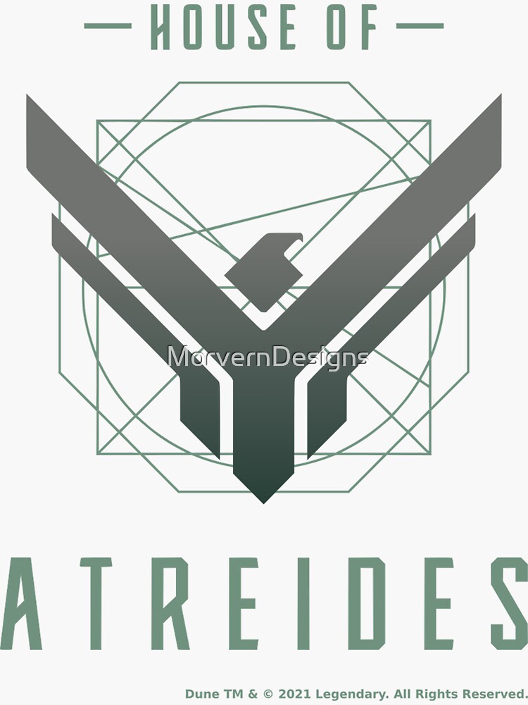 "House of Atreides" Sticker for Sale by MorvernDesigns | Redbubble
