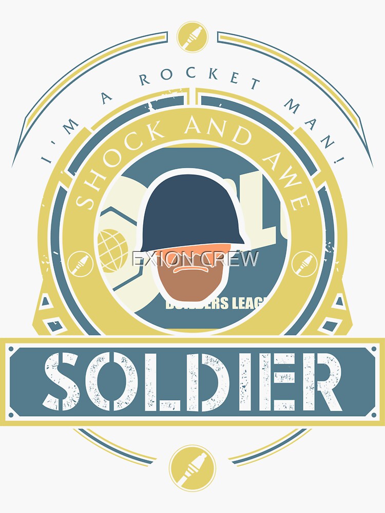 "SOLDIER - BLUE TEAM" Sticker for Sale by EXION CREW | Redbubble