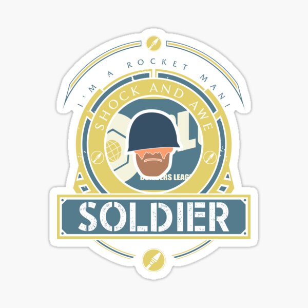 "SOLDIER - BLUE TEAM" Sticker for Sale by EXION CREW | Redbubble