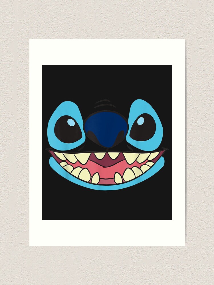 "Lilo & Stitch Big Face Stitch " Art Print by JungneyLadakh | Redbubble