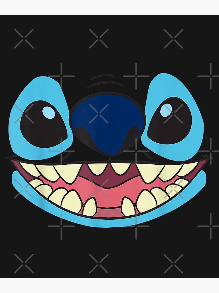 "Lilo & Stitch Big Face Stitch " Poster for Sale by JungneyLadakh ...