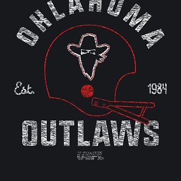"Defunct Series: Oklahoma Outlaws" Sticker for Sale by Jamie Nutini ...