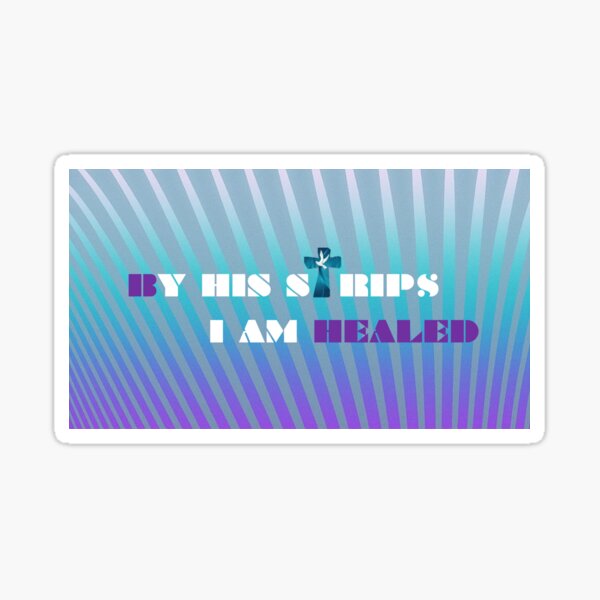 "JESUS HEALS" Sticker for Sale by wildlittlefan | Redbubble