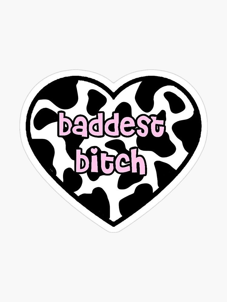 "baddest bitch" Sticker for Sale by annarquerons | Redbubble