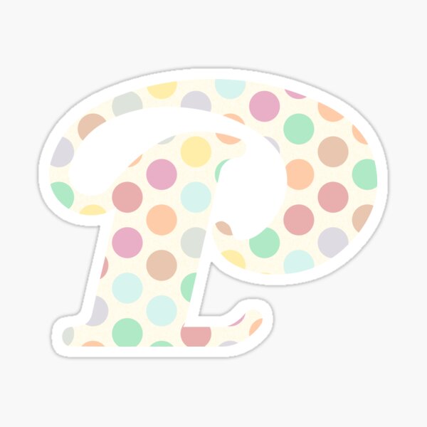 "Retro Polka Dot Letter P" Sticker for Sale by CitrusMoon | Redbubble