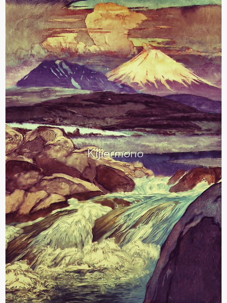 "The Rising Fall" Sticker for Sale by Kijiermono | Redbubble