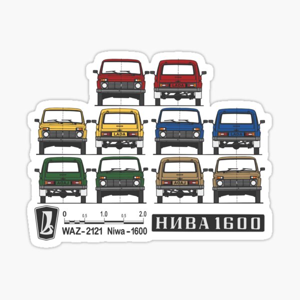 Sticker: Lada Niva | Redbubble