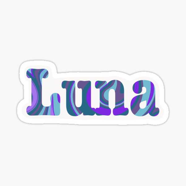 "Luna" Sticker by willeycarly | Redbubble