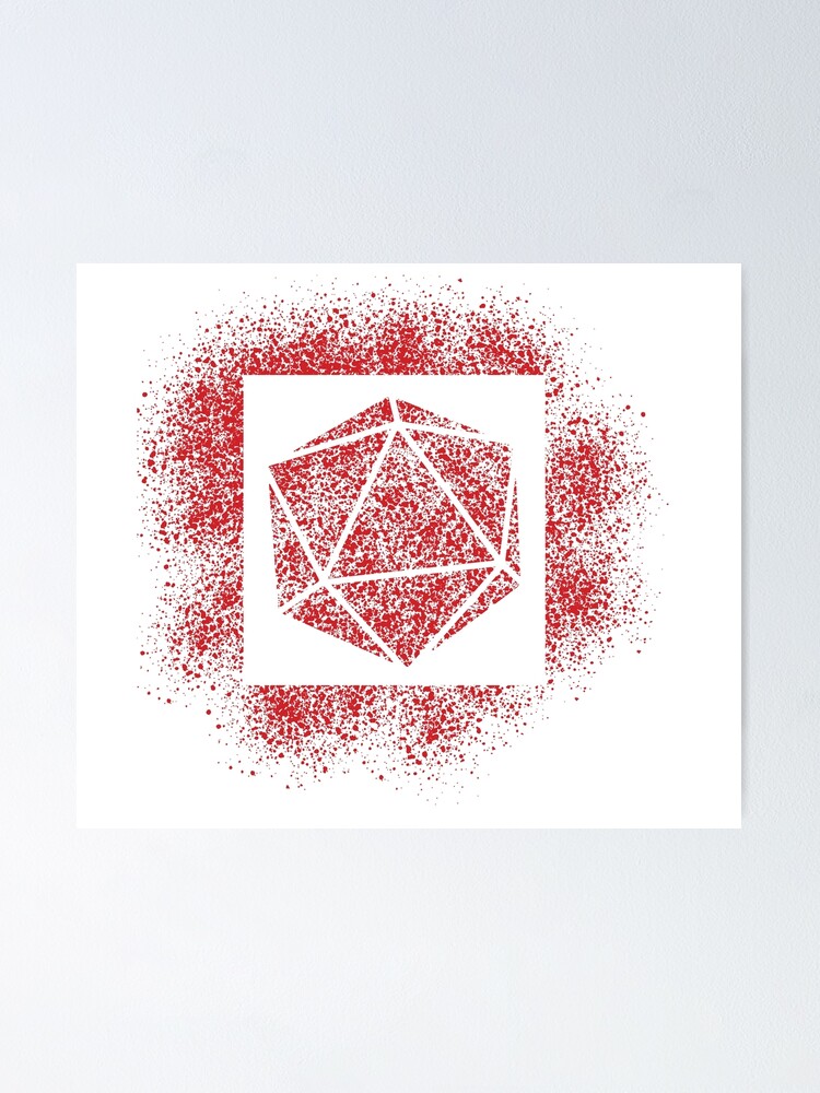 "d20 Street Art" Poster by nicegnome | Redbubble