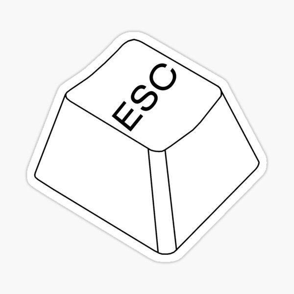 "Escape" Sticker by rsacosta | Redbubble