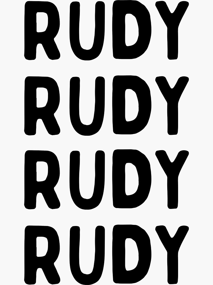 "Rudy Movie Quote" Sticker for Sale by inspiredtiger | Redbubble