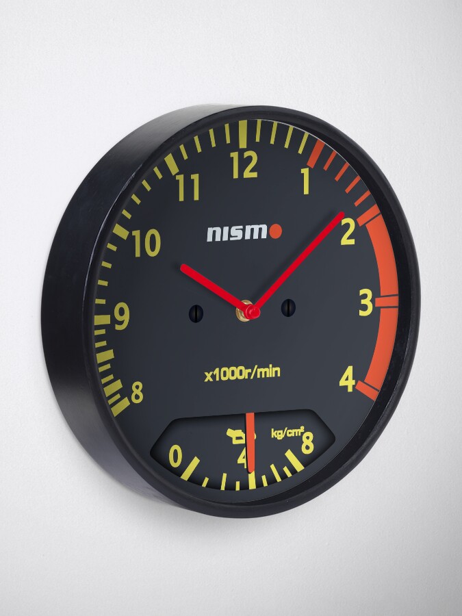 "R34 GTR Tachometer Clock" Clock for Sale by AutomotiveArt | Redbubble