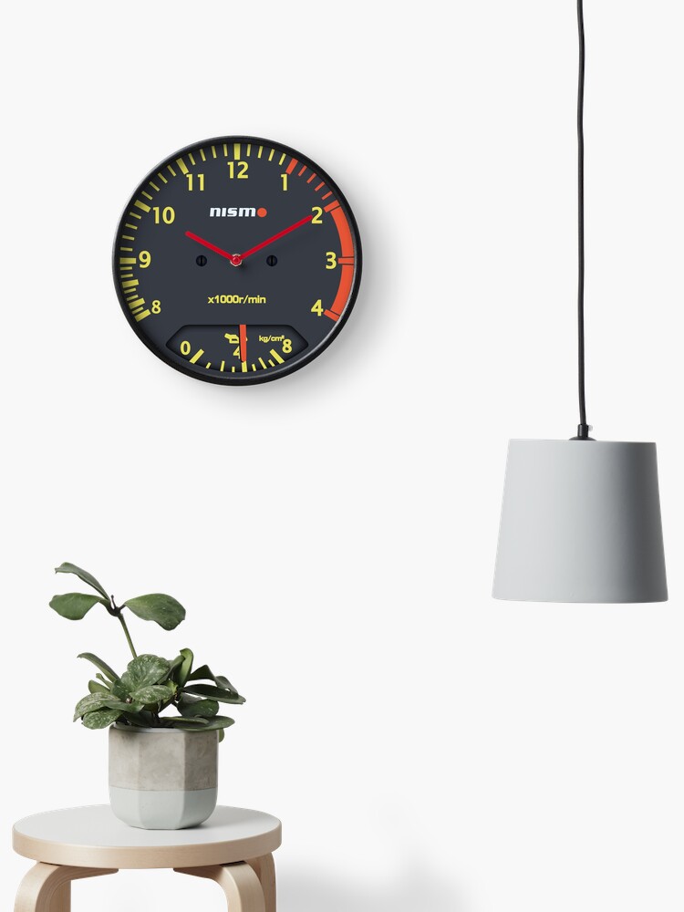 "R34 GTR Tachometer Clock" Clock for Sale by AutomotiveArt | Redbubble