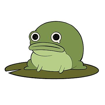 "Sad Froggy" Sticker for Sale by sloint | Redbubble