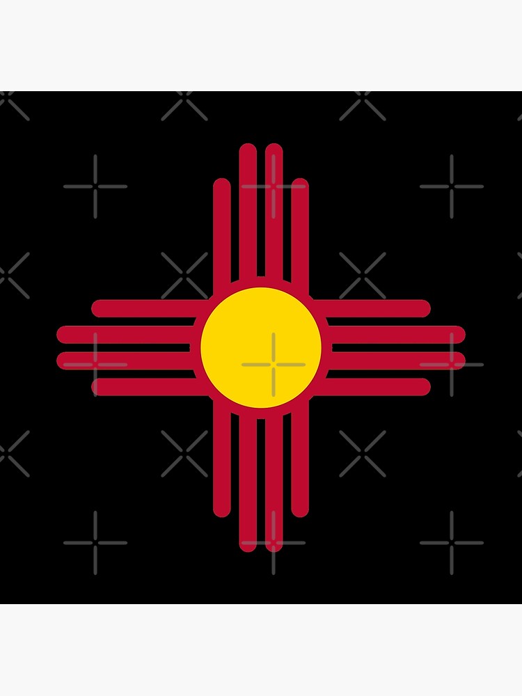 "NEW MEXICO STATE FLAG ZIA SUN SYMBOL" Art Print for Sale by ...