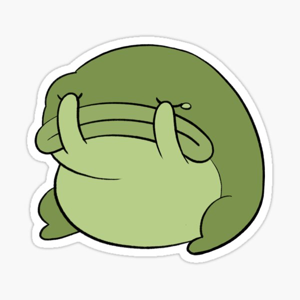 "Sad Froggy, But Sadder" Sticker for Sale by sloint | Redbubble